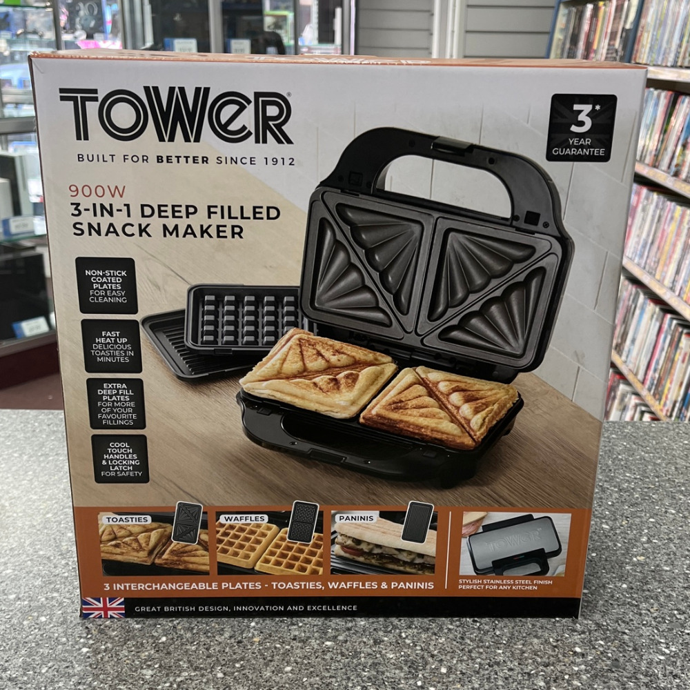 TOWER 3 in 1 Deep Filled Sandwich Maker - Own4Less